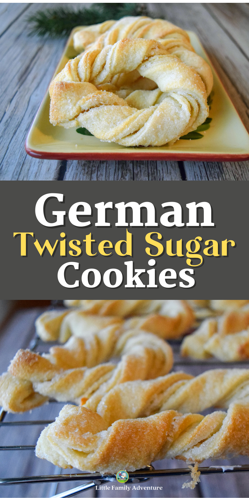 German Sour Cream Twists - My Grandmother’s Sugar & Yeast Cookies