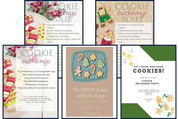 How to Host a Cookie Exchange (+ Free Printables & Invitation Templates)
