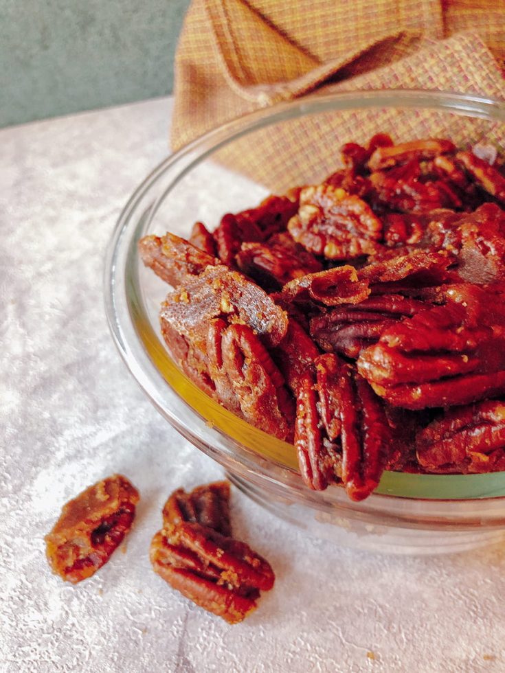Quick Candied Pecans