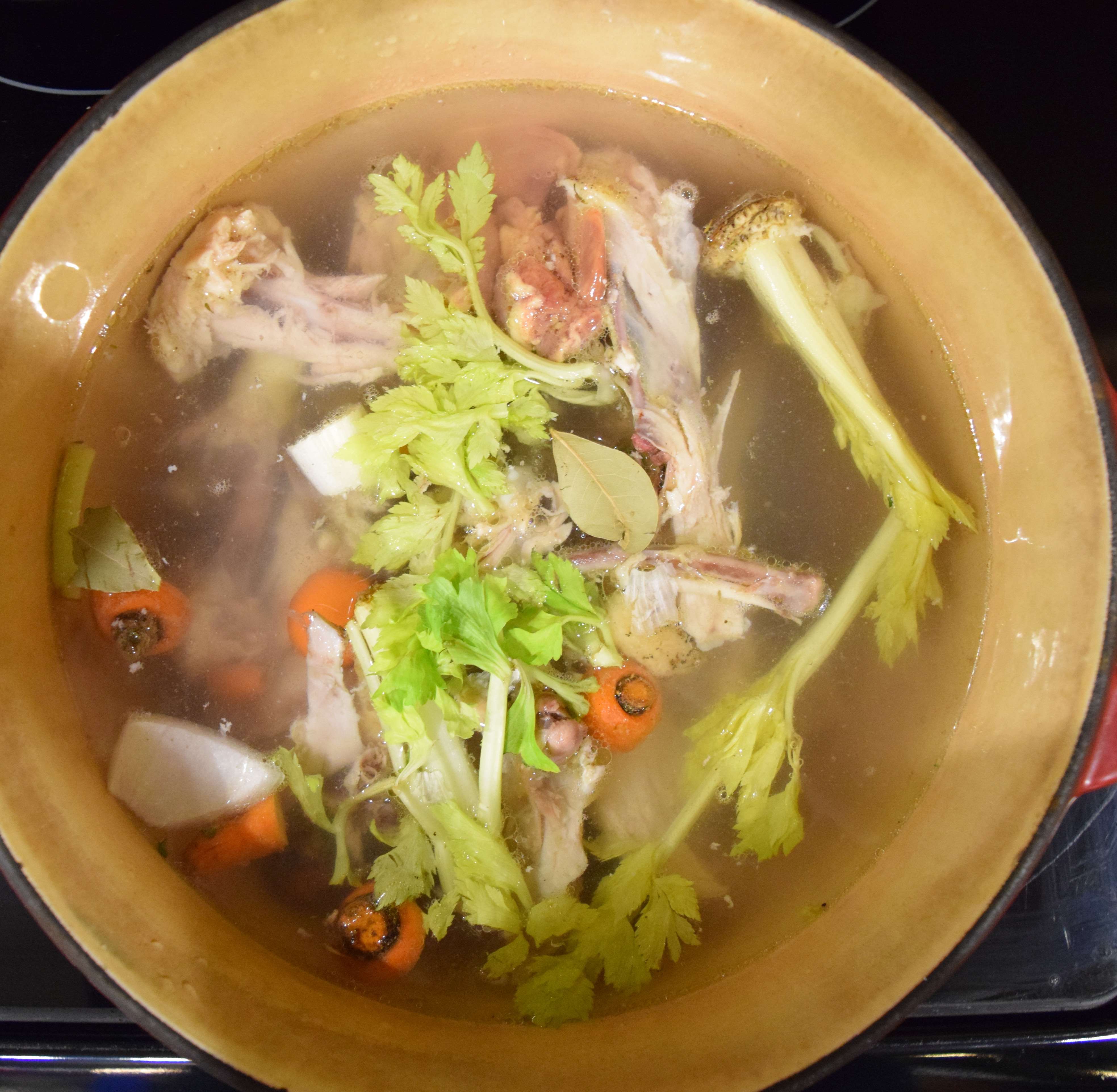 Next Day Leftover Chicken Soup