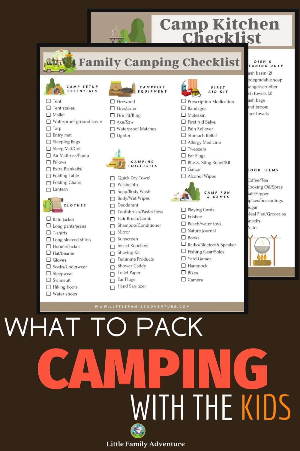 30 Car Camping Must Haves to Help Get Your Family Camping + Checklist ...