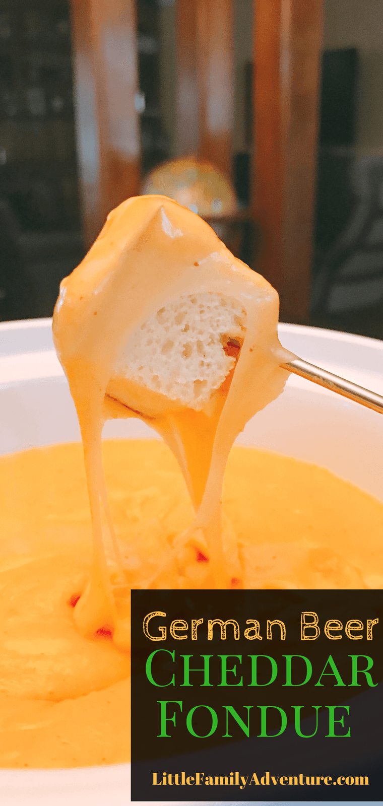 German Beer Cheddar Fondue