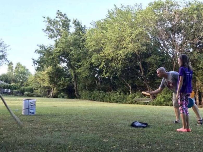 Throw, Deflect, Score: How to Play the Frisbee Barrel Game