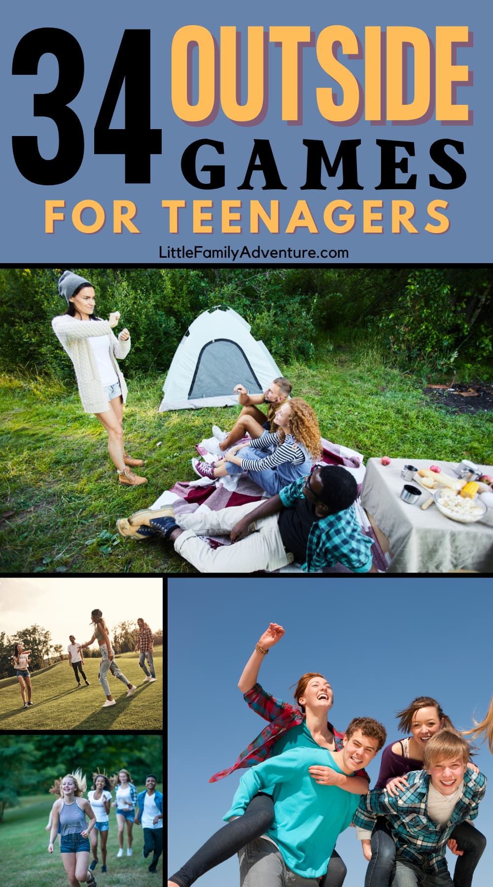 Ultimate List of 34 Outdoor Games For Teenagers | Little Family Adventure