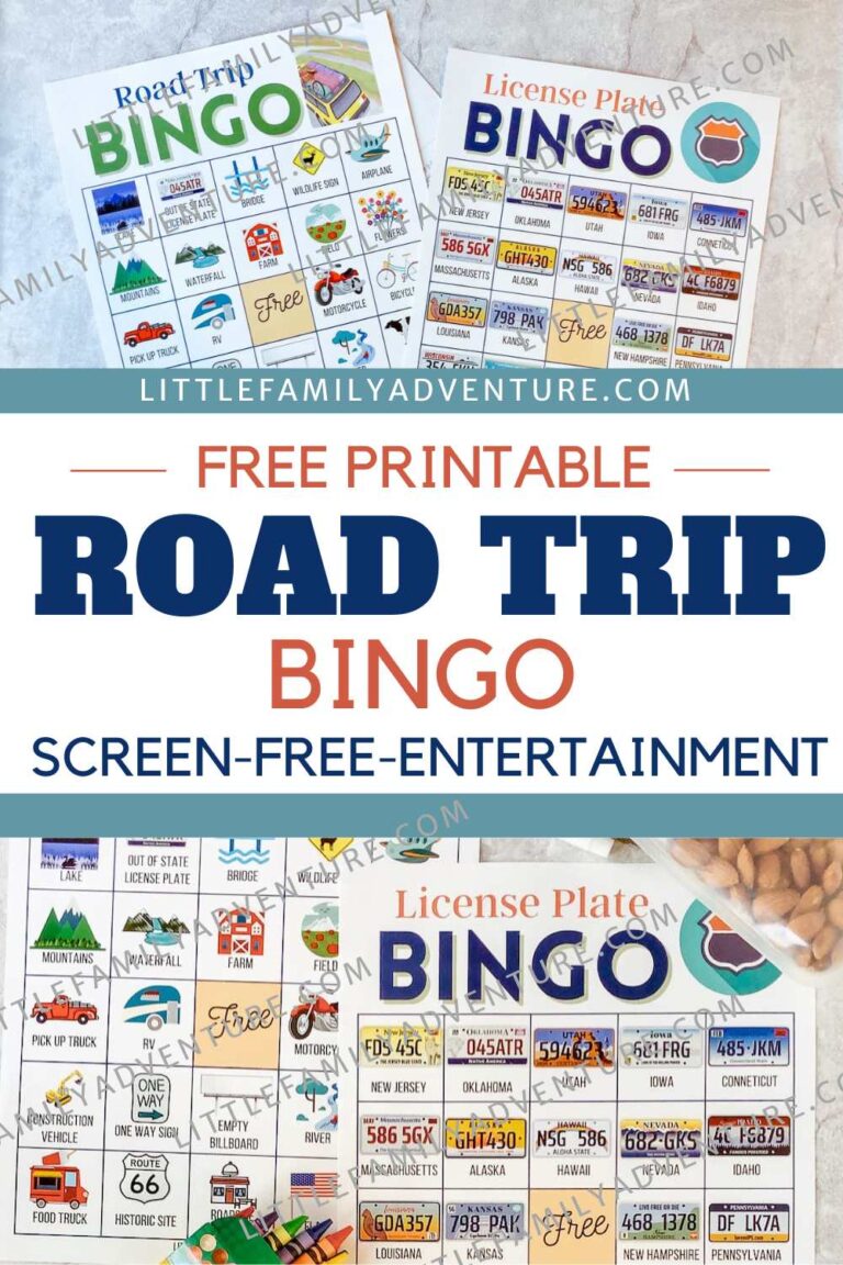 Before Your Next Road Trip, Download These FREE Car Bingo Printable Cards