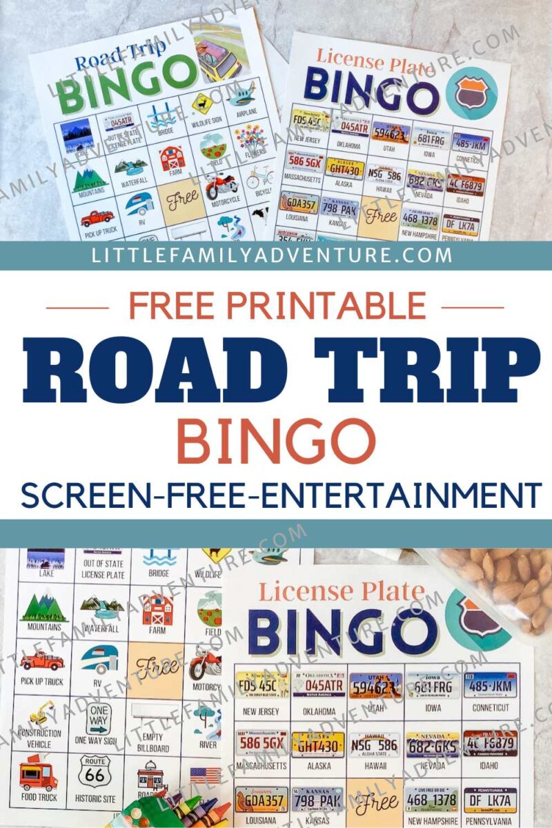 Before Your Next Road Trip, Download These FREE Car Bingo Printable Cards
