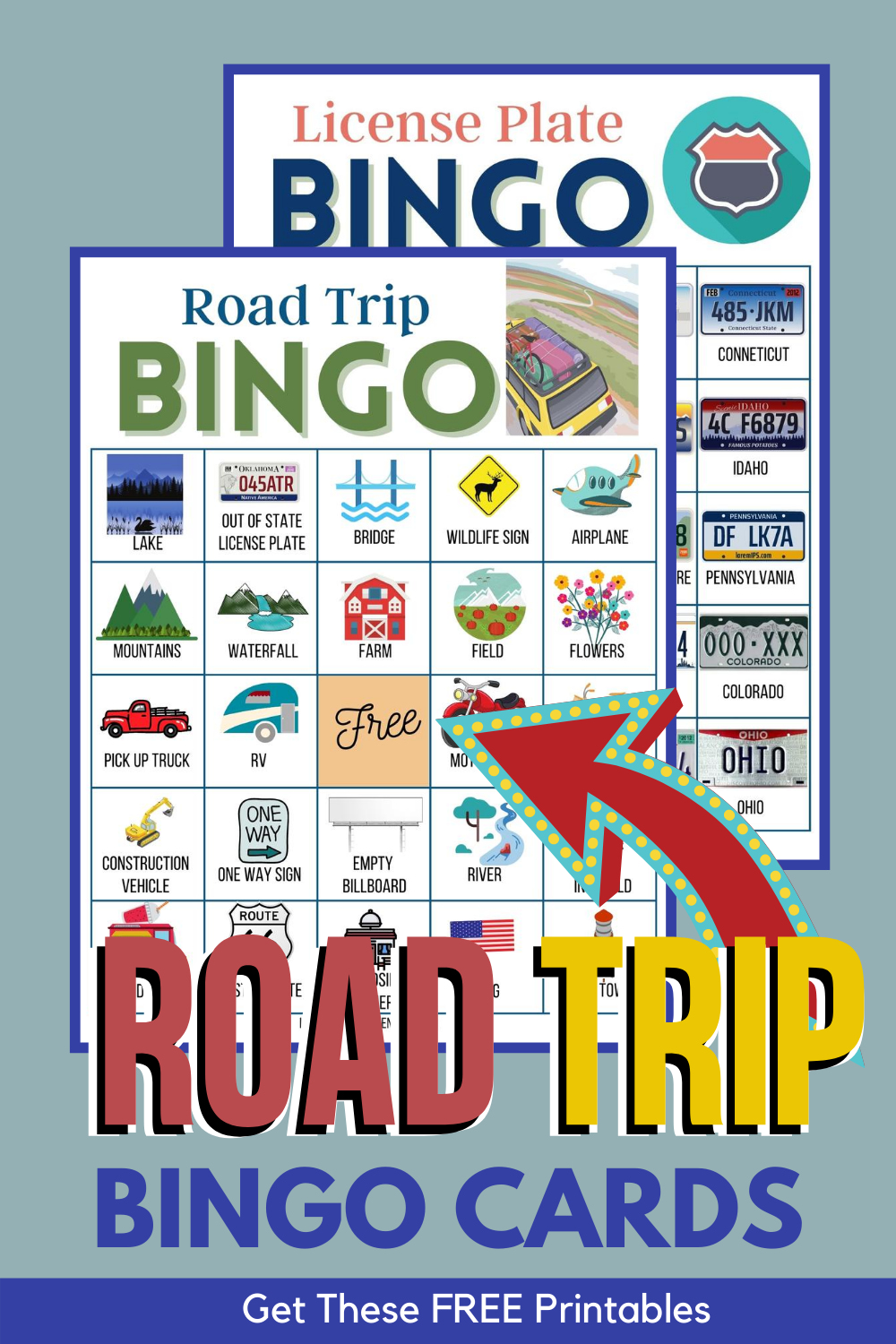 Before Your Next Road Trip, Download These FREE Car Bingo Printable Cards
