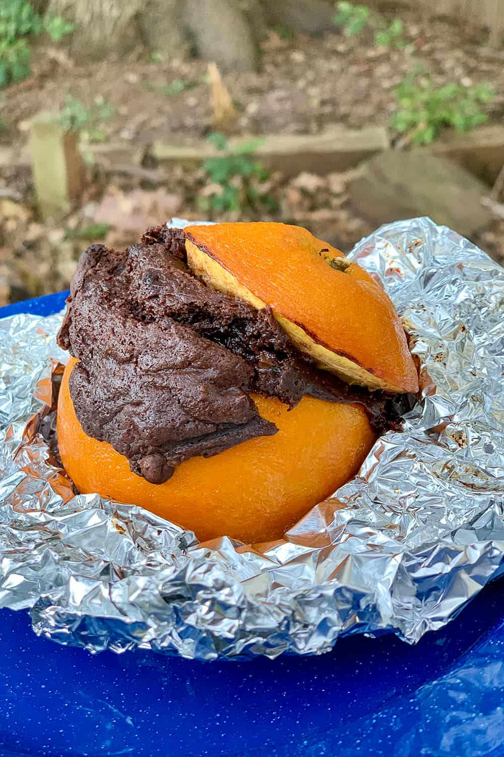 Here's How to Make This Easy Chocolate Campfire Cake in an Orange
