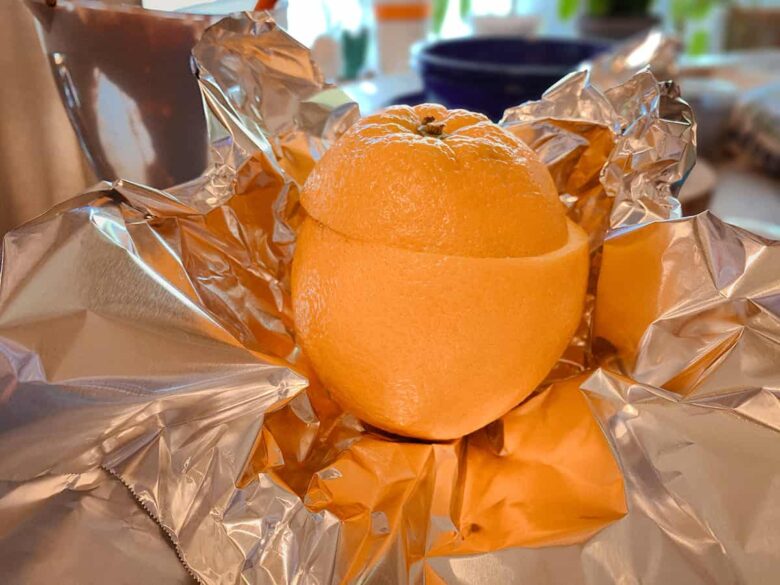 Here's How to Make This Easy Chocolate Campfire Cake in an Orange