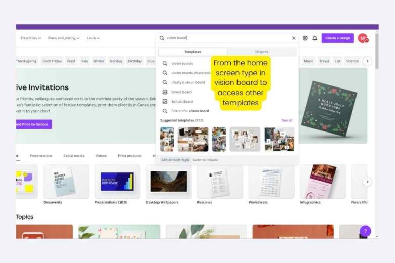 How to Make a Vision Board on Canva