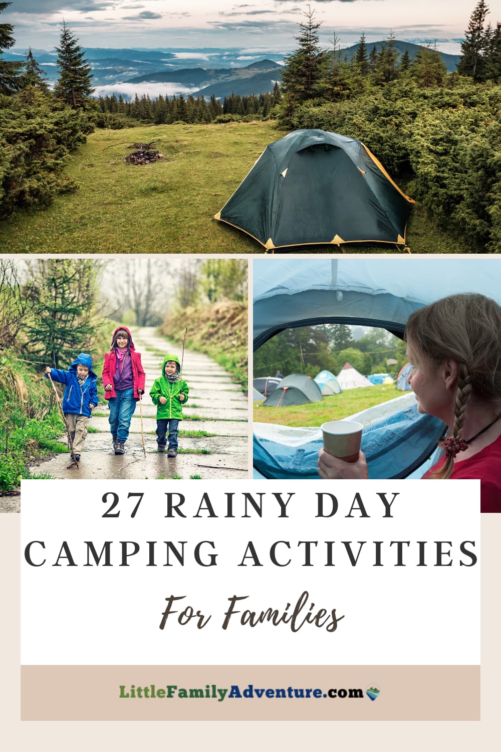 Camping in the Rain? Here are 25+ Great Ways to Keep the Family Busy!