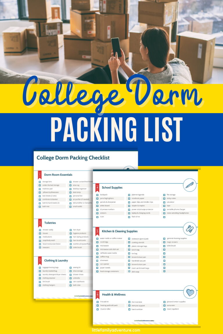 42 Best Things to Bring to College + Dorm Packing Checklist