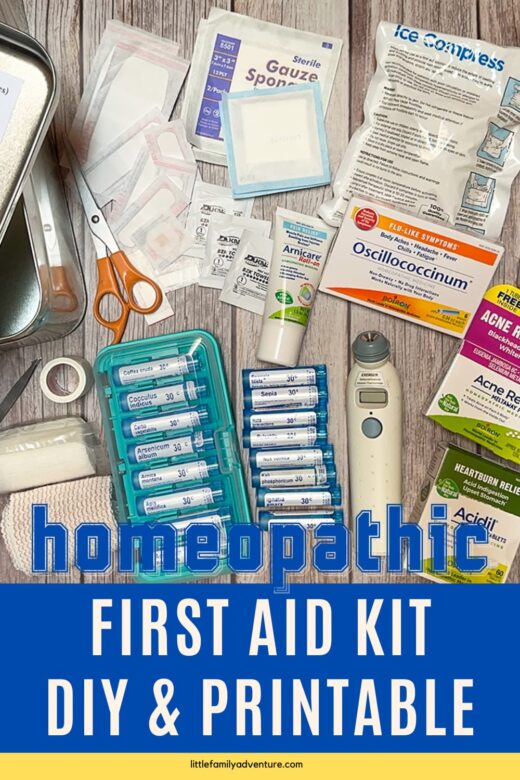 How to Create a Homeopathic First Aid Kit for College Students + Printable